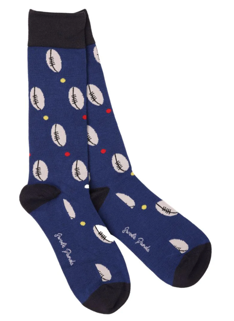 Rugby Ball Bamboo Socks – Partridge and Parr