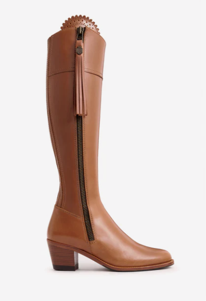 The Heeled Regina - Tan Leather – Partridge and Parr