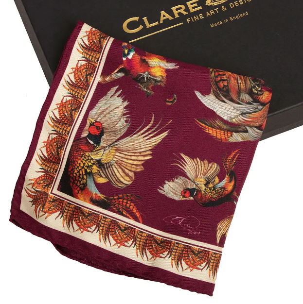 CH Turf War Pocket Square 30cm x 30cm – Partridge and Parr